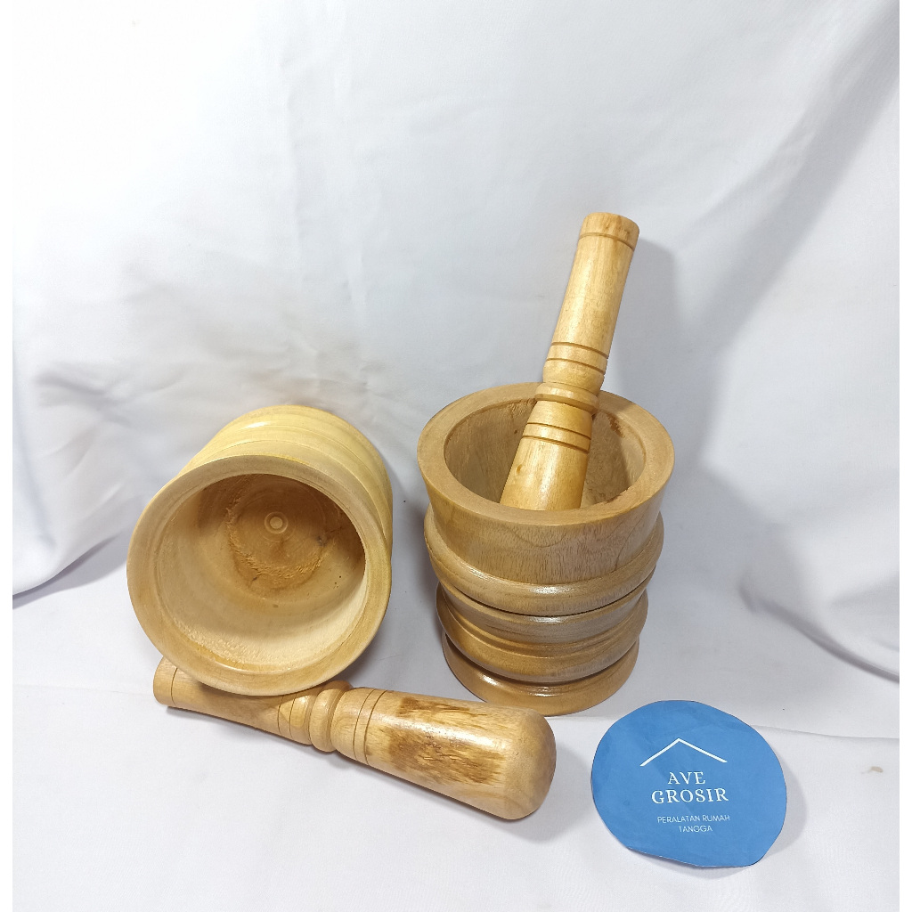 Jual LUMPANG 1 SET KECIL + ALU TUMBUK KAYU FOOD GRADE BUBUT TUMBUKAN ...