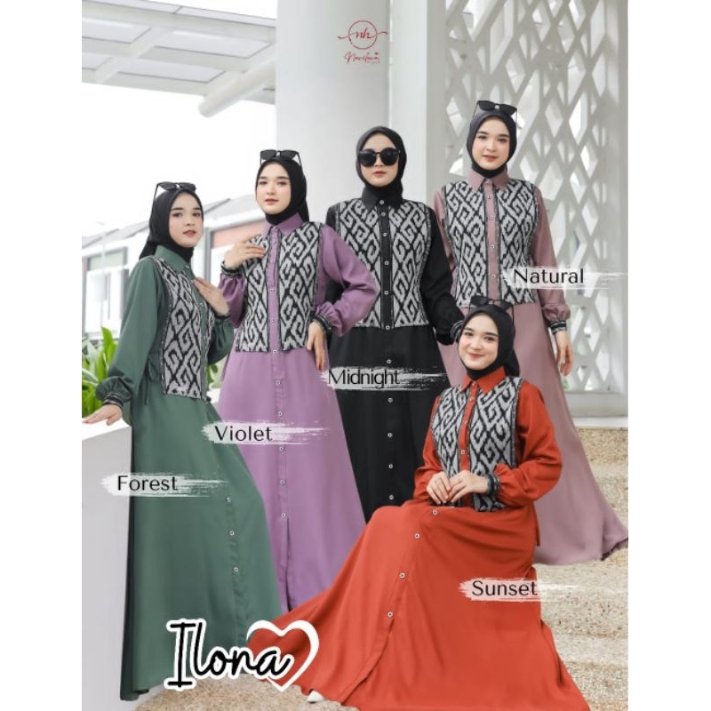 Jual Baju Gamis Tenun ILONA DRESS. | Shopee Indonesia