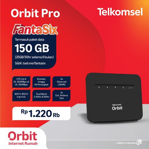 Jual Modem Telkomsel Orbit Pro HKM281 HKM 281 High Speed Router 4G ...