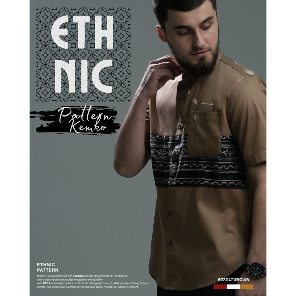 Jual SAMASE Kemko Ethnic R073 Kemeja Koko Baju Koko Muslim Pria Dewasa ...