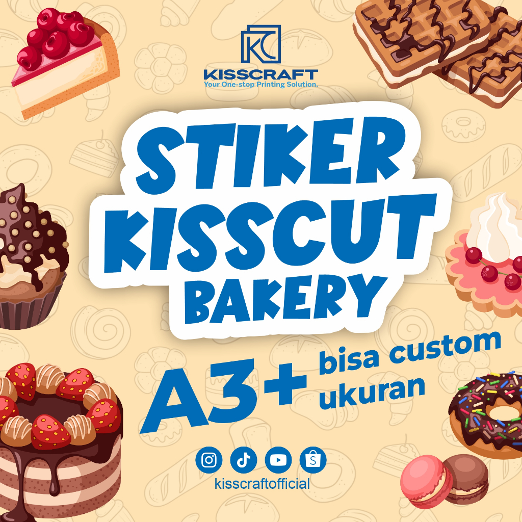 Jual Kisscraft - Cetak Stiker Label Kemasan Bakery / Makanan - Stiker ...