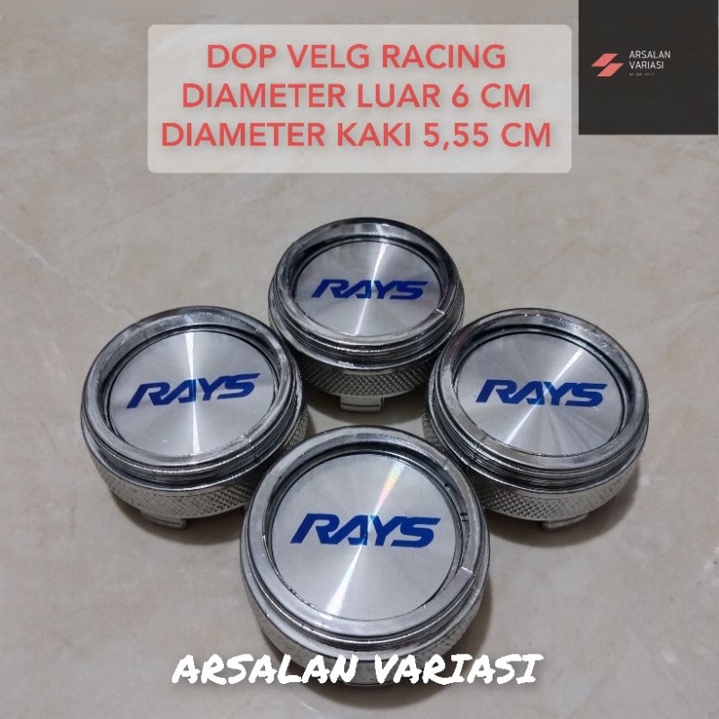 Jual Dop roda tutup velg mobil racing variasi silinder kecil chrome ...