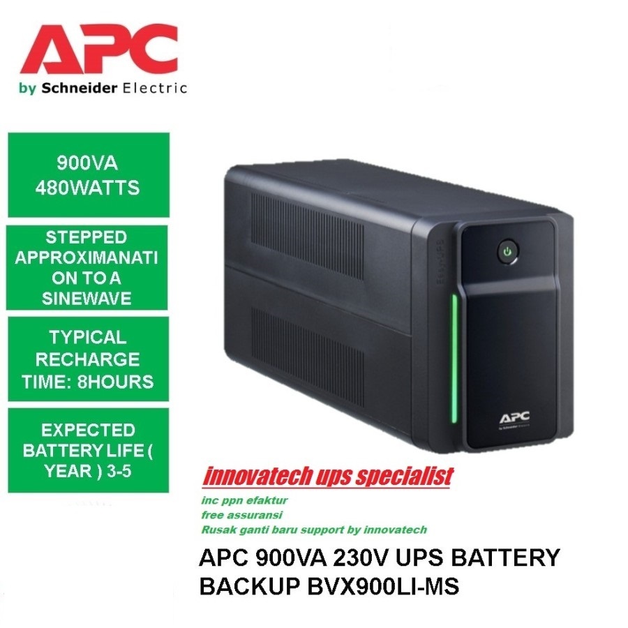 Jual UPS APC BVX900LI-MS EASY UPS 900VA 480WATT | Shopee Indonesia