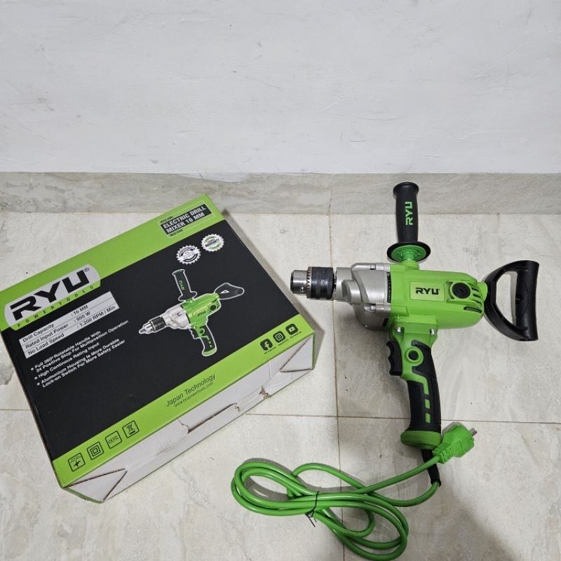 Jual Mesin Bor Mixer Pengaduk Cat RYU RED 16 RE Electric Drill Mixer ...