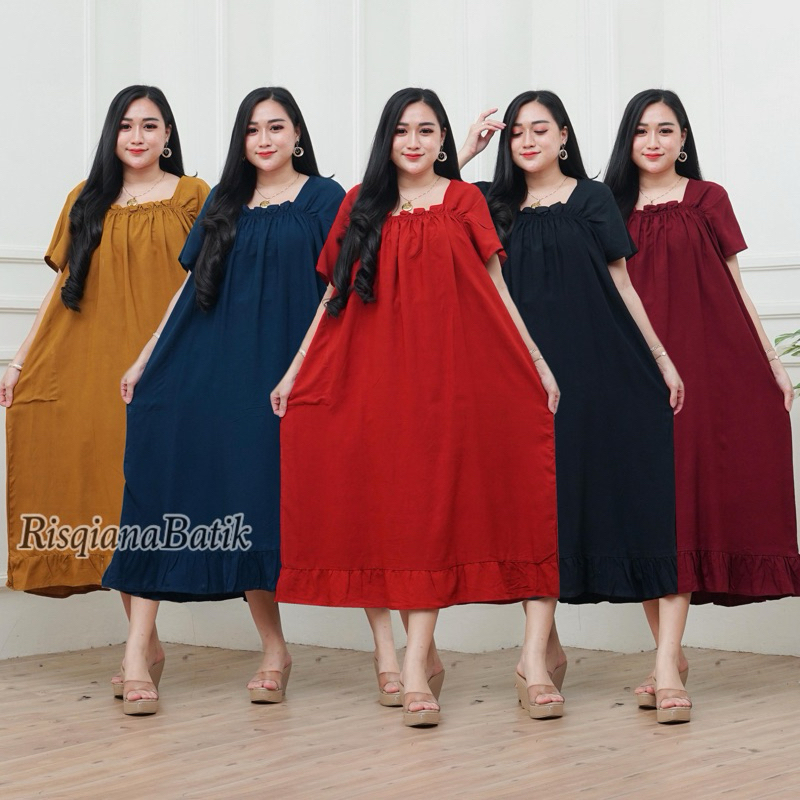 Jual Daster Fuji Super Jumbo LD 140 Daster Polos Premium Tebal Muat bb ...