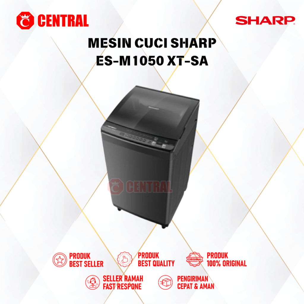 Jual MESIN CUCI SHARP TOP LOADING ES-M1050/ES-M8500/ES-M9500/XT-SA | Shopee Indonesia