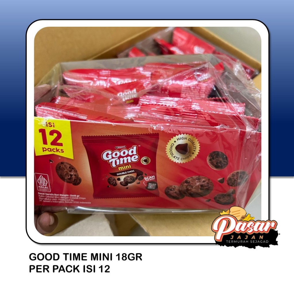 Jual Good Time Mini Double Choc Kemasan Sachet 12X18Gr | Shopee Indonesia