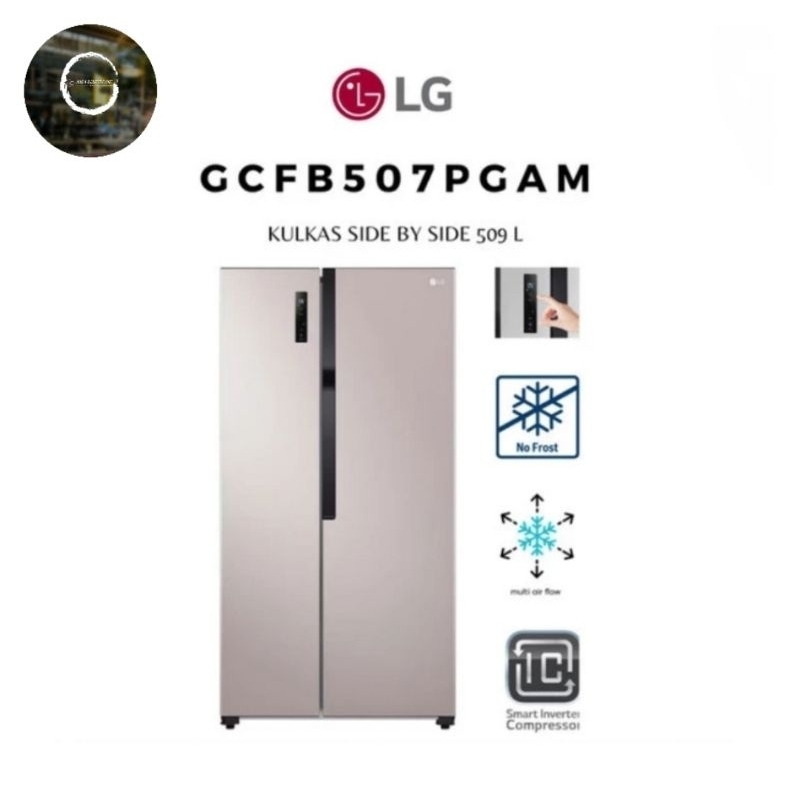 Jual LG KULKAS SIDE BY SIDE GCFB507PGAM SMART INVERTER COMPRESSOR 509 ...