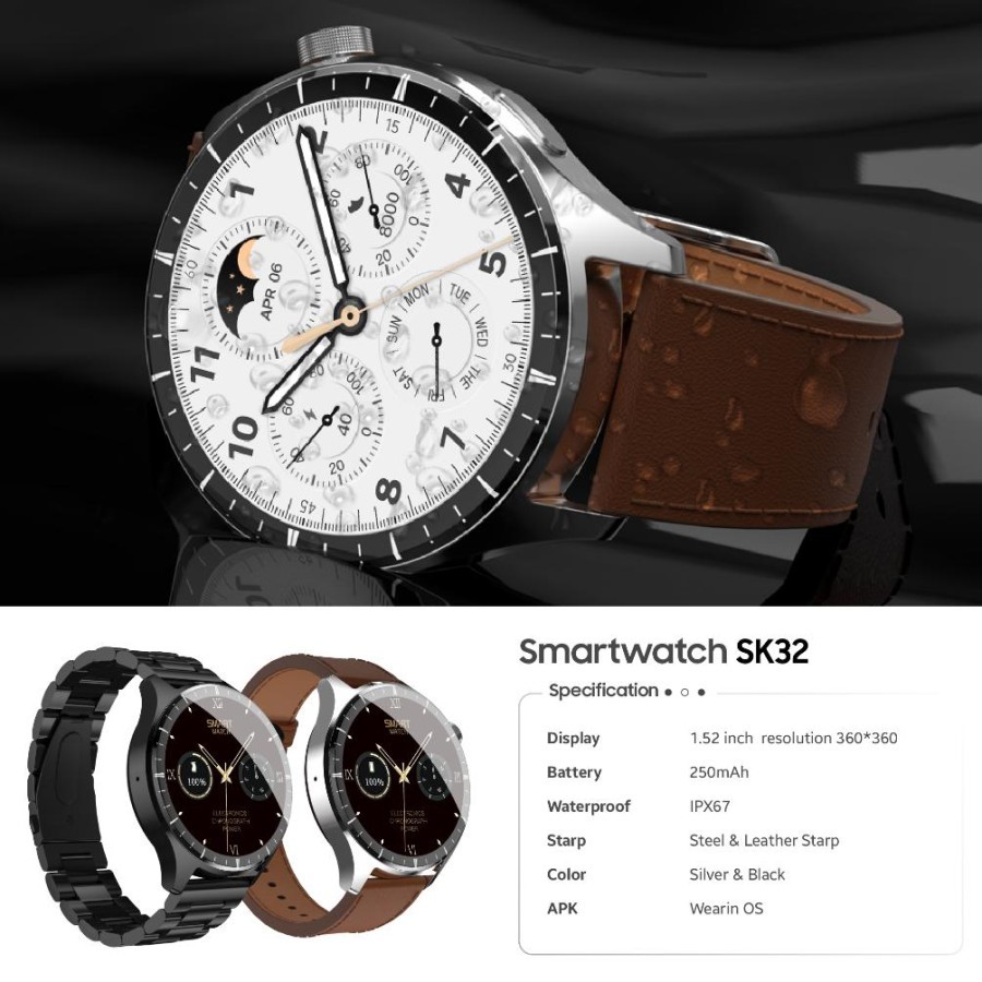 Jual Smartwatch SK32 Jam Tangan Smart Watch Pintar Sport Bluetooth ...