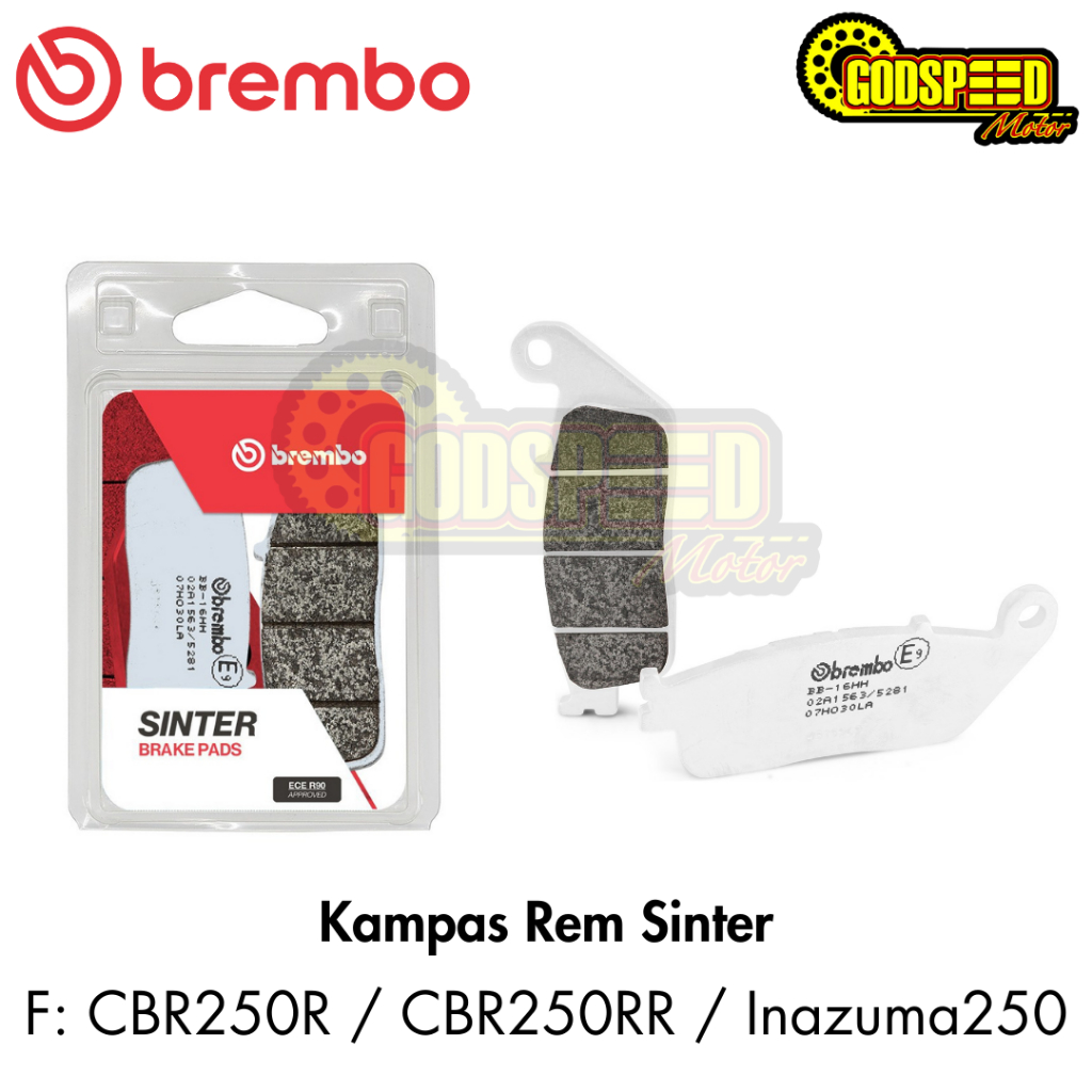 Jual BREMBO DPBB-120 LA KAMPAS REM DISCPAD DEPAN CBR250R CBR250RR ...