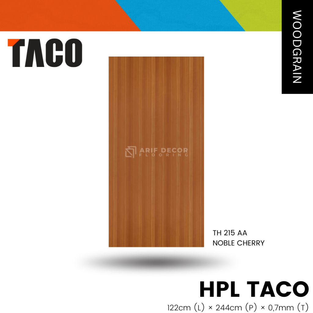 Jual HPL TACO TH 215 AA NOBLE CHERRY | Shopee Indonesia