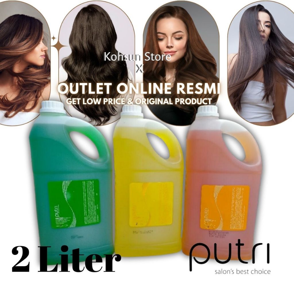 Jual PUTRI Salon Best Choice 2 Liter Hair Tonic Conditioner Shampoo ...