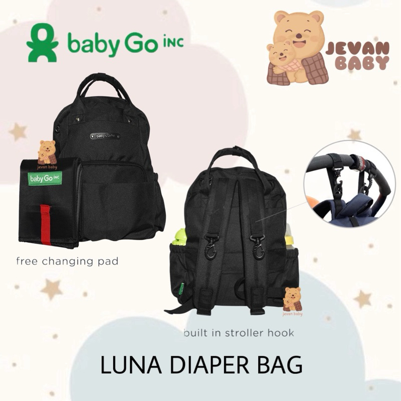 Jual BabyGo Inc Luna Diaper Bag - Tas Keperluan Bayi & Anak | Shopee ...