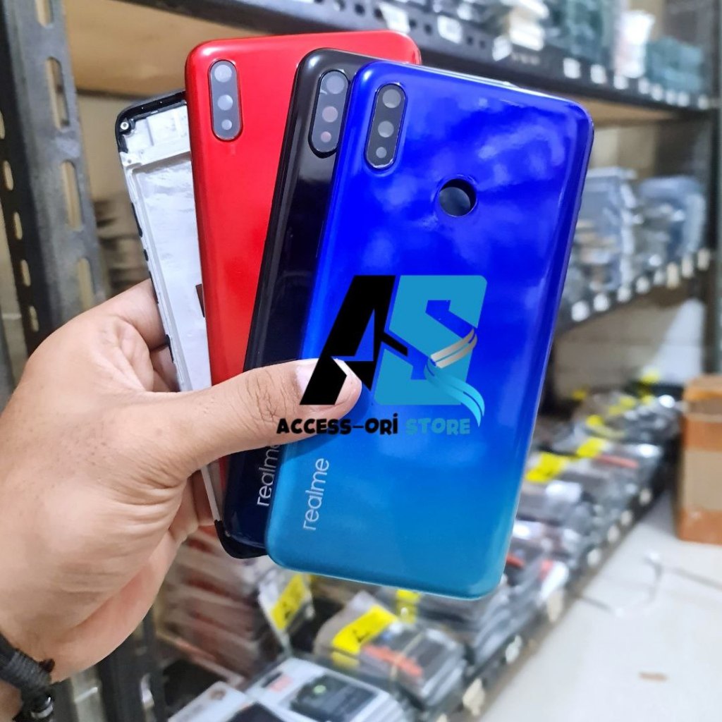 Jual Casing Housing Fullset Backdoor + Frame LCD HP Realme 3 RMX1825 ...