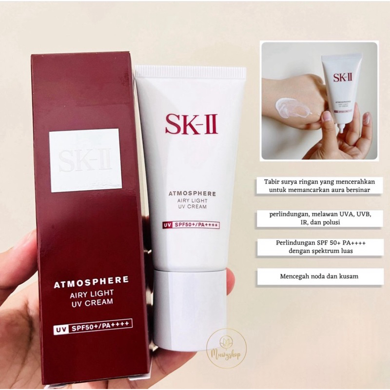 Jual Atmosphere Airy Light UV Cream SPF 50+/PA++++ 30gr | Shopee Indonesia