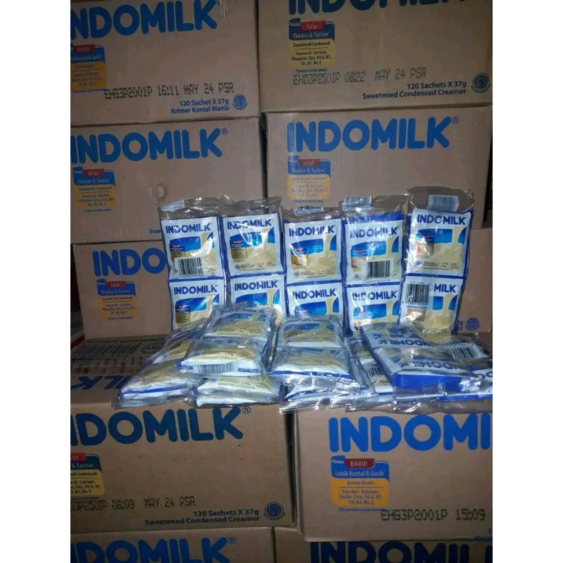 Jual INDOMILK SACHET PUTIH DAN COKLAT 37gx6 | Shopee Indonesia
