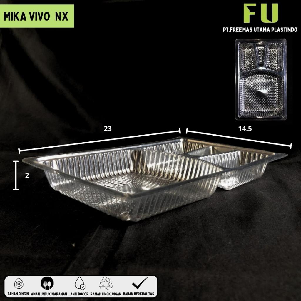 Jual Mika VIVO NX / Mika 23x15 / Mika Persegi Panjang Sekat 4 / Mika ...
