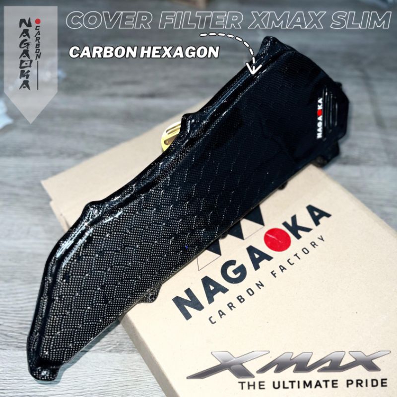 Jual COVER FILTER SLIM XMAX CARBON KEVLAR SPREAD TOW TUTUP SARINGAN ...