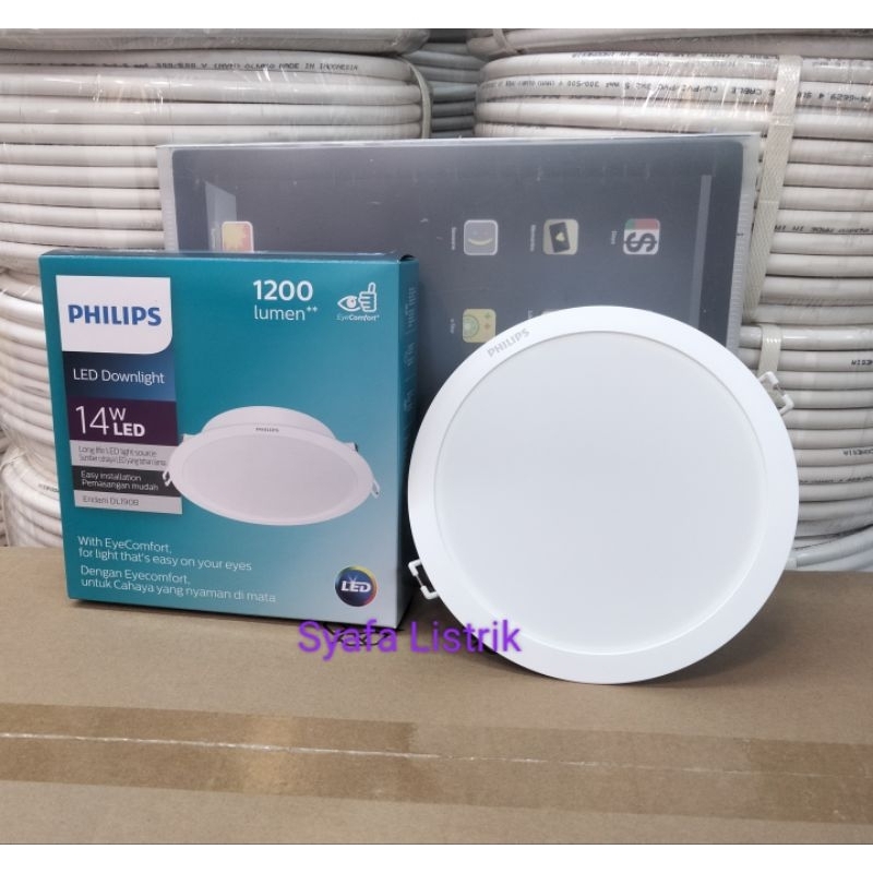Jual Lampu LED Plapon Inbow Bulat Eridani 14Watt Philips | Shopee Indonesia