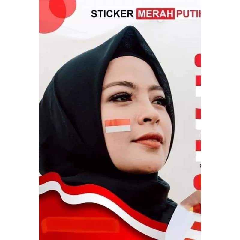 Jual Sticker Merah Putih Tempel Pipi 17 Agustus | Shopee Indonesia