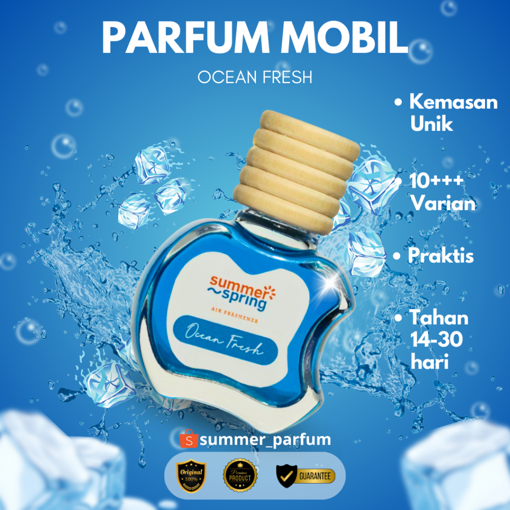 Jual Parfum Pengharum Pewangi Mobil Gantung Botol Apel SUMMER SPRING ...