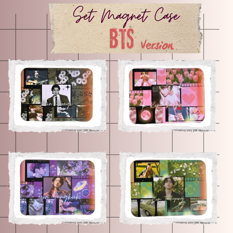 Jual Fanmade Set Magnet Case Bts version | Shopee Indonesia