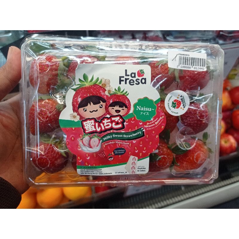 Jual Strawberry La fresa Jepang manis / pack | Shopee Indonesia