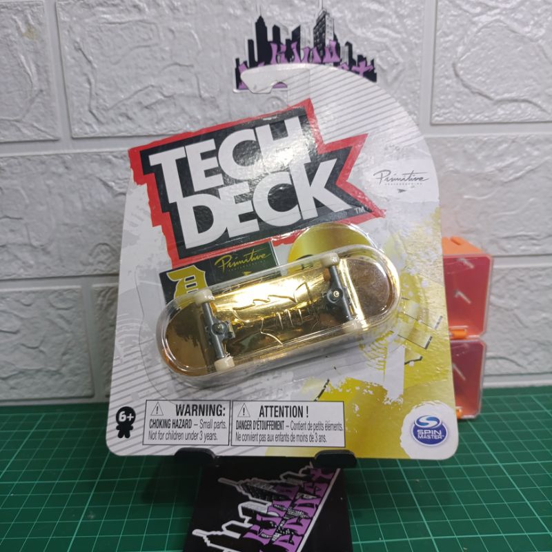 Jual fingerboard tech deck tech deks collab primitive gold ultra rare | Shopee Indonesia