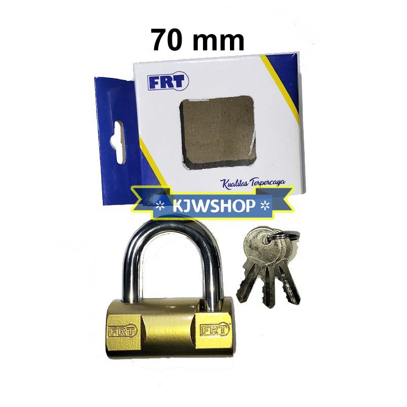 Jual Gembok Kuning 70mm model Viro 3Kunci Gembok Pagar Rumah Kuning ...