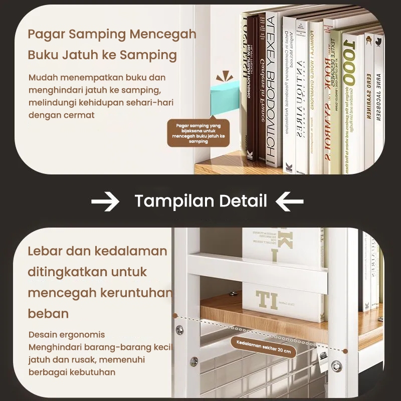 Jual Rak Buku/Rak Desktop Storage/Tempat Buku/Rak Meja Stationery/Rak ...