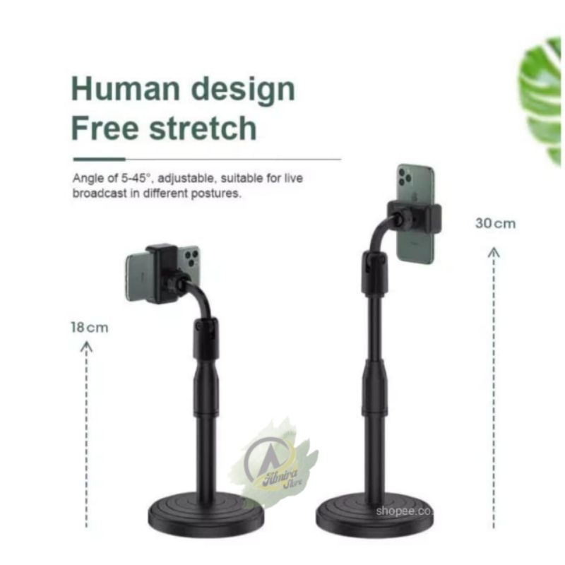 Jual Stand Holder Handphone Hape HP Standing Selfie Broadcasting Tempat ...