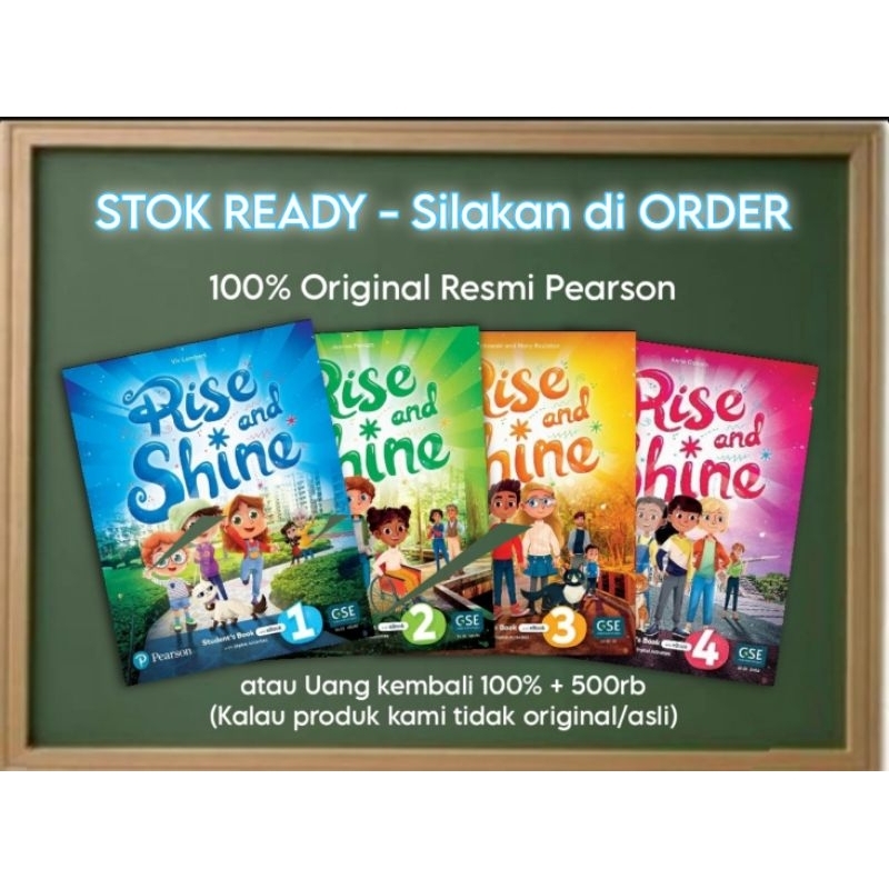 Jual RISE and SHINE Pearson Student Book and e_Book level 1 - 6 ...