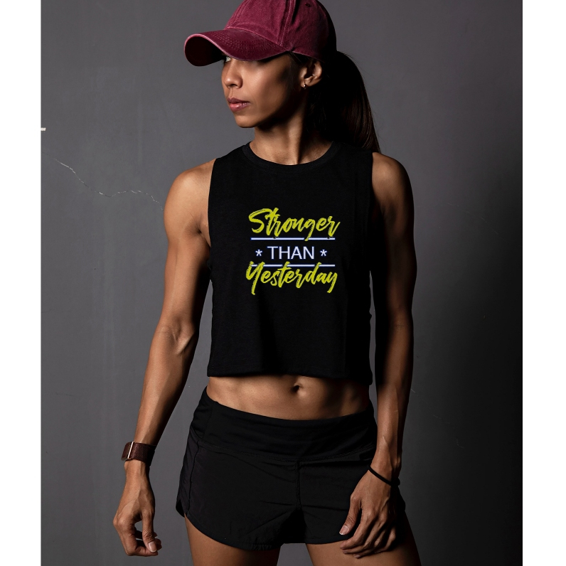 Jual Crop Tank, muscle tank, baju Top Gym Olahraga - DVOTD - Stronger ...