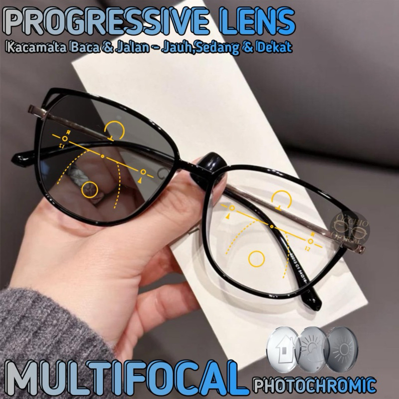 Jual Kacamata Baca Progresif Photochromic Wanita (Trend) | Kacamata ...