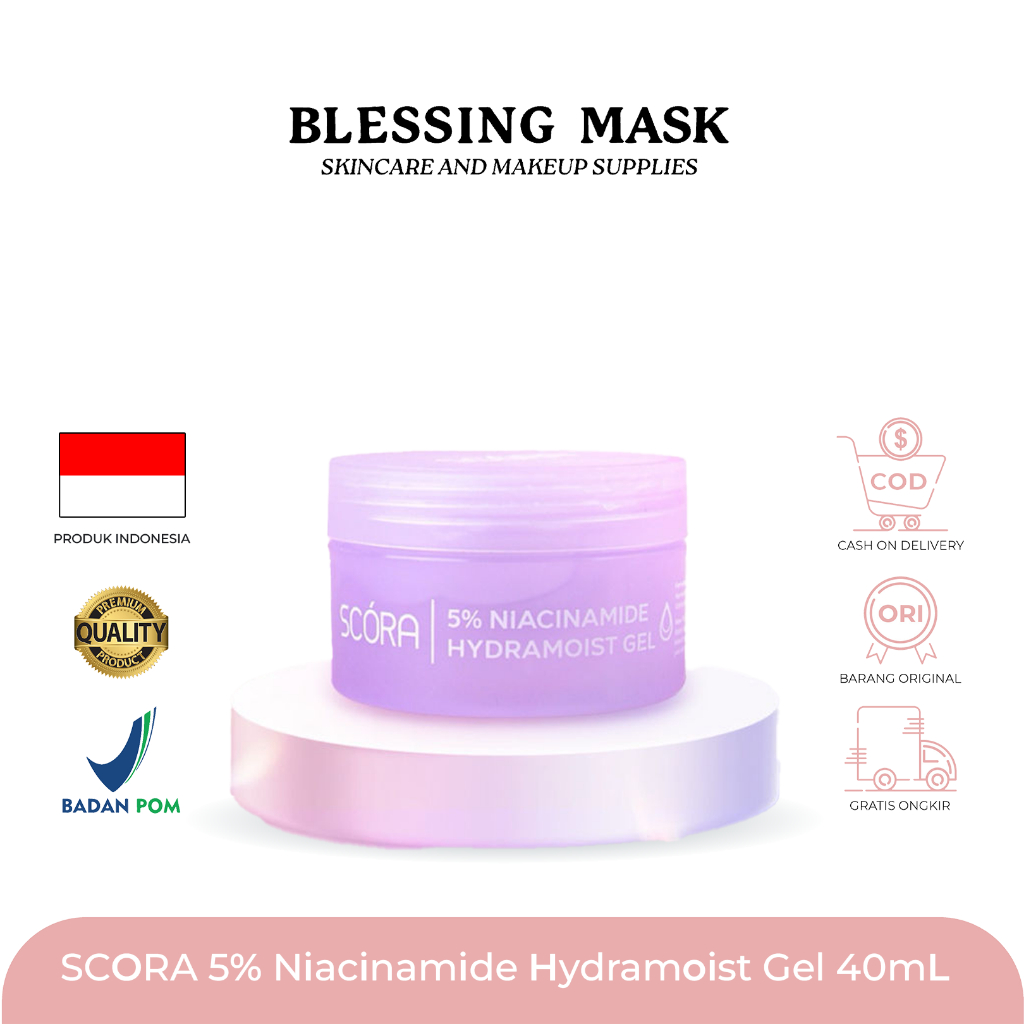 Jual SCORA 5% Niacinamide Hydramoist Gel - 40mL | Shopee Indonesia