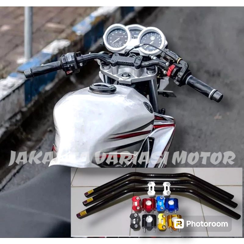 Jual Setang stir rzr model balap roadrace plus raiser dudukan cnc pnp ...