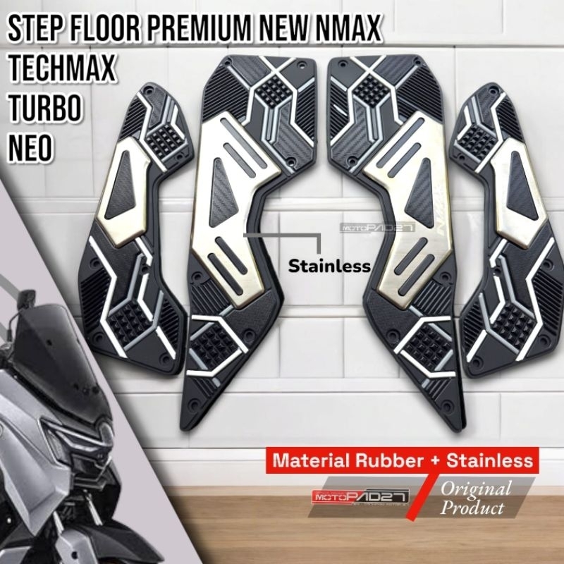Jual karpet motor Yamaha NMAX TURBO TECHMAX NEO 2024 Rubber stainless ...