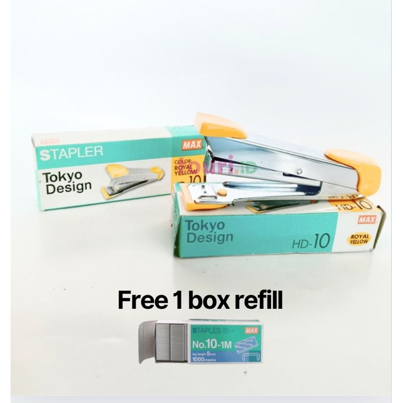 Jual Stapler MAX HD-10 free refill / Staples kecil MAX HD-10 free ...