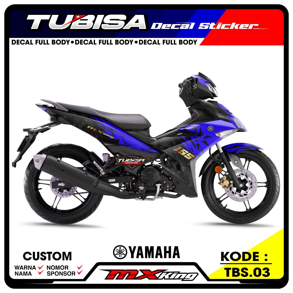 Jual Sticker Full Body MX KING 150 - Dekal Stiker Striping Standar MX ...