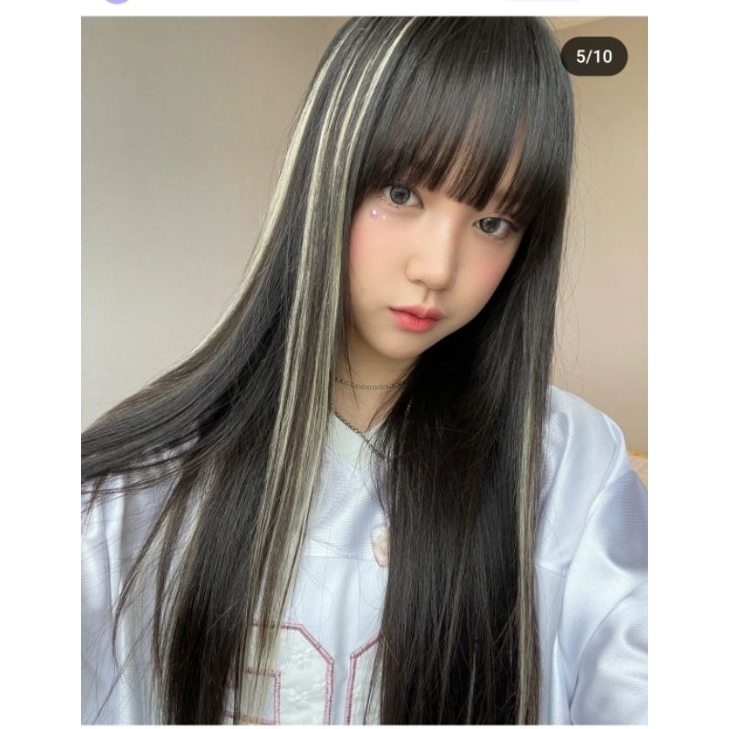 Jual Daily Wig Black Ash Bleach Model Kimberley | Shopee Indonesia