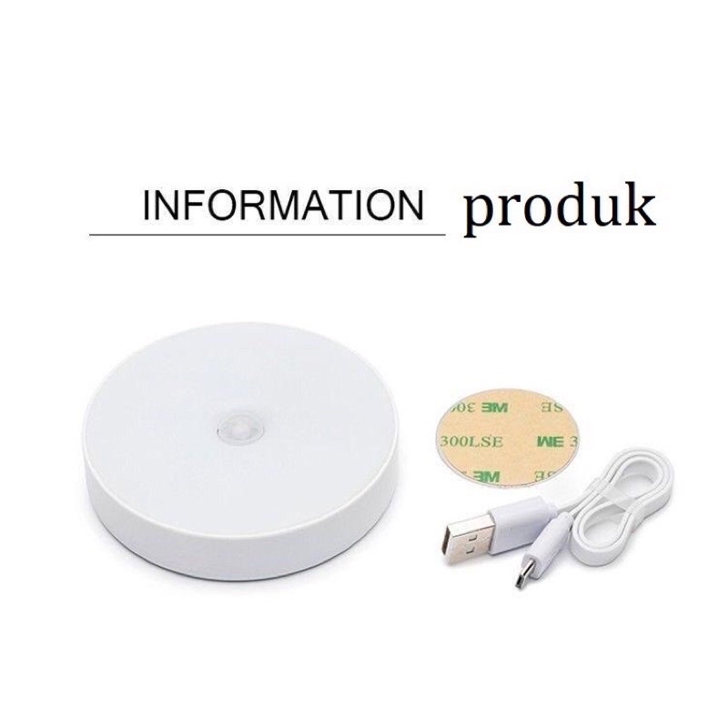 Jual LAMPU LED SENSOR GERAK LAMPU LEMARI LAMPU TIDUR | Shopee Indonesia