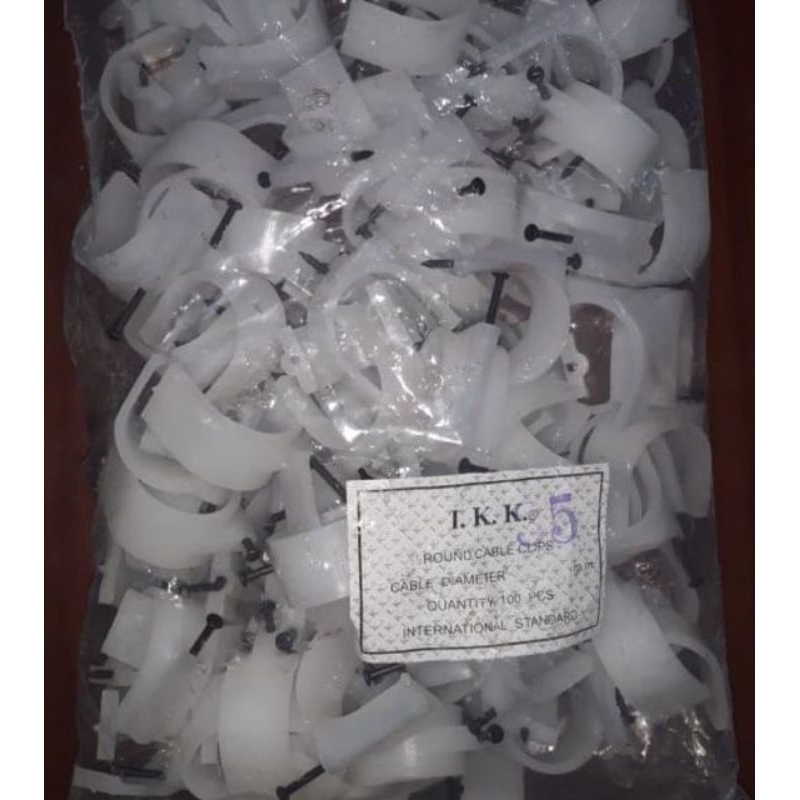 Jual Original IKK Isi 100 Pcs Klem Kabel Clamp Paku Beton Ukuran 35mm ...