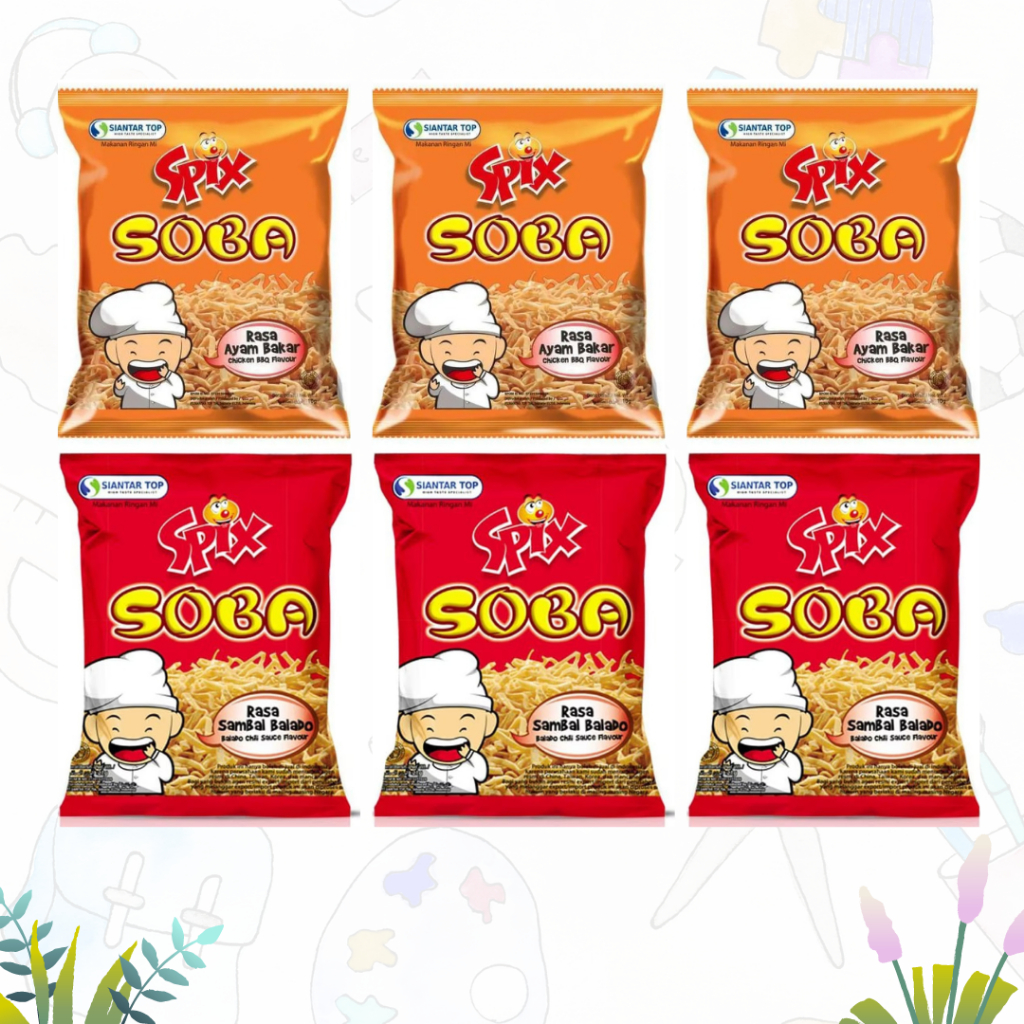 Jual Spix Soba Mie l Snack Mie 10x16gr (renteng) | Shopee Indonesia