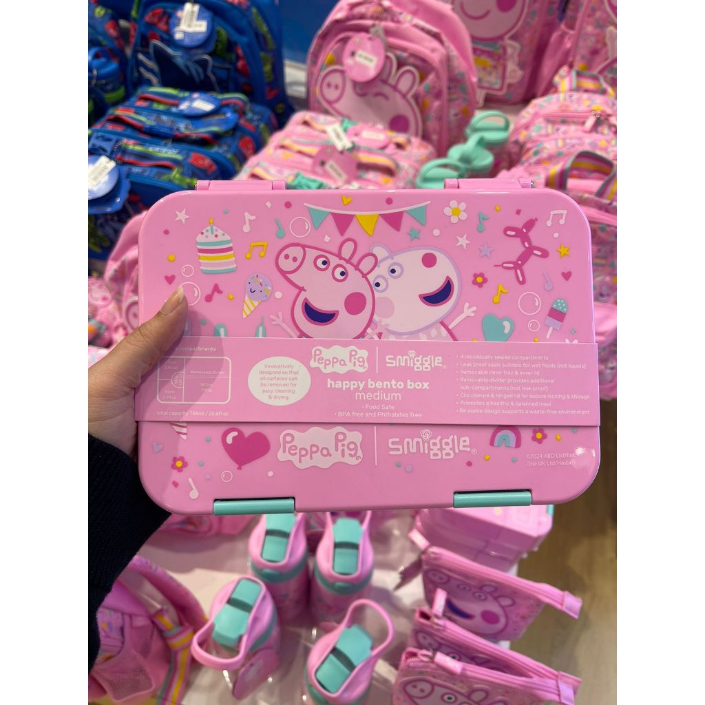 Jual SMIGGLE X PEPPA PIG BENTO MEDIUM - KOTAK MAKAN SMIGGLE | Shopee ...