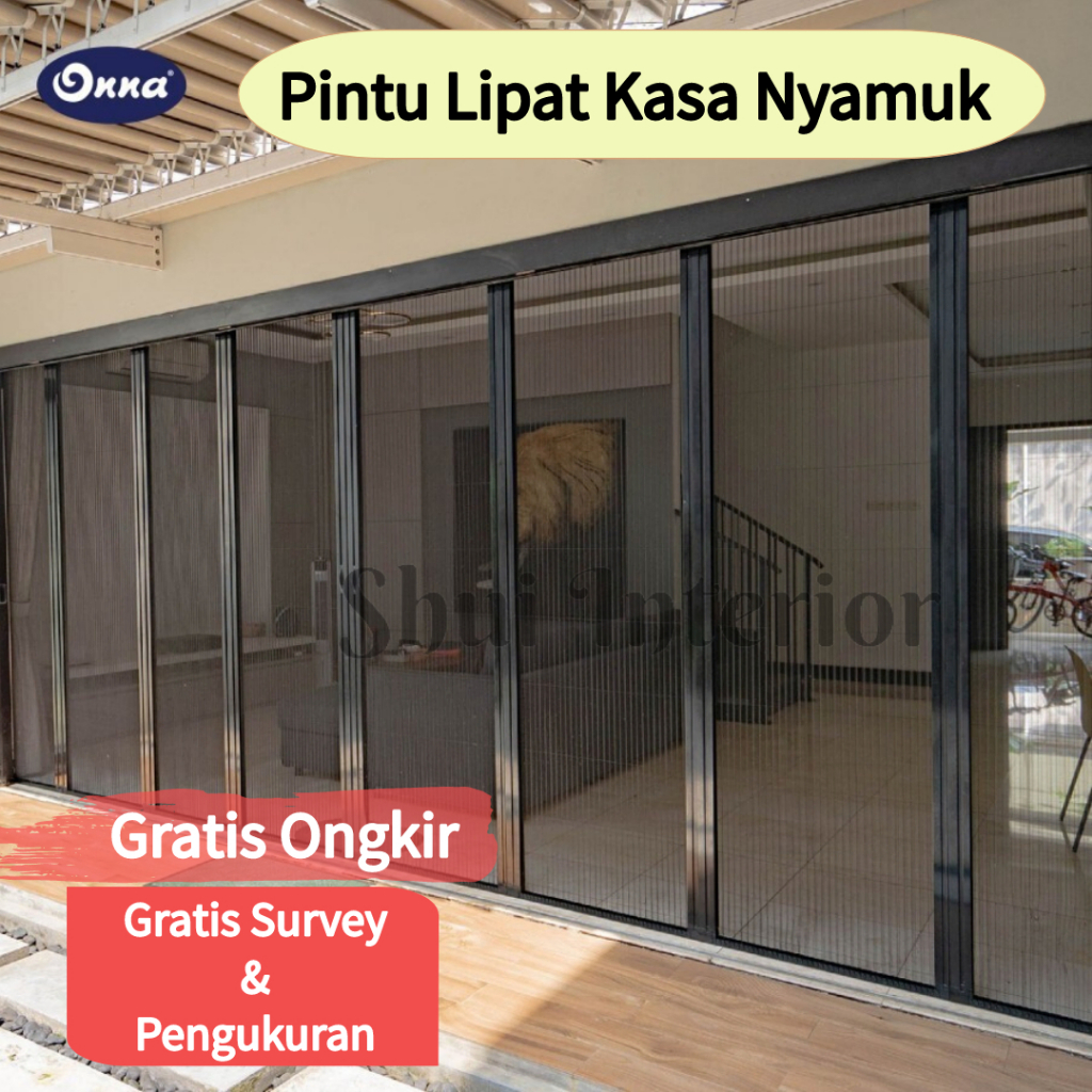 Jual Onna lipat door - Ram Kasa Nyamuk kawat pintu geser jaring strimin ...