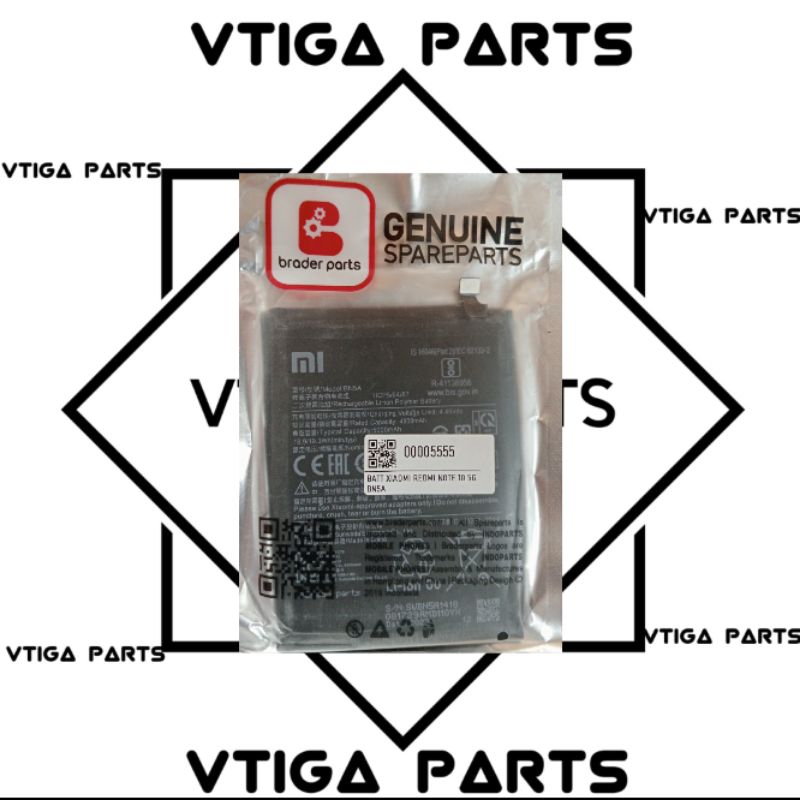 Jual BATRAI XIAOMI BN5A ( REDMI NOTE 10 5G / POCO M3 5G ) ORI 100% ...