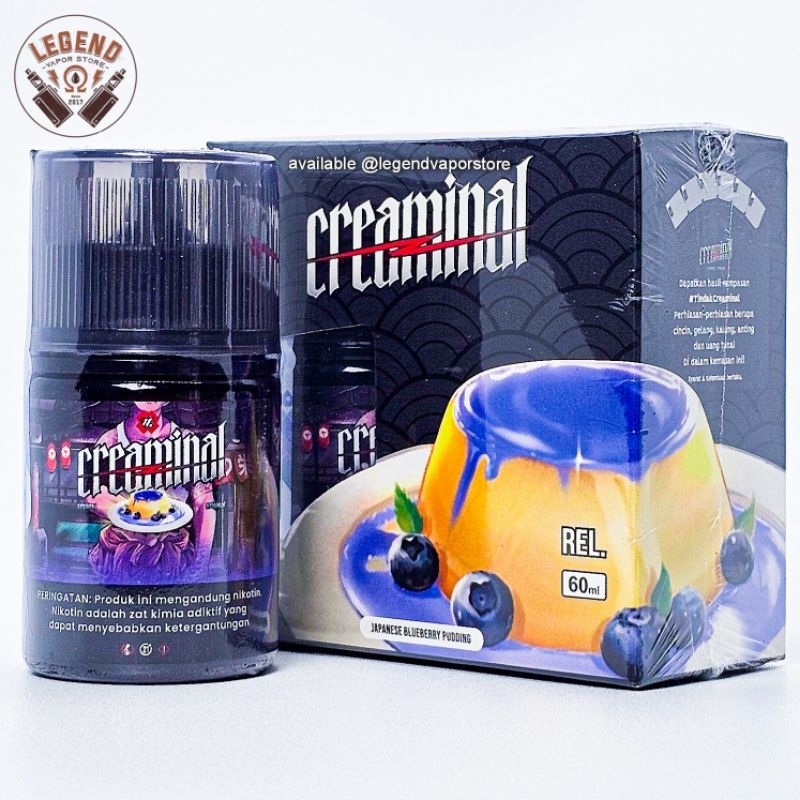 Jual FREEBASE - LIQUID CREAMINAL Japanese Blueberry Pudding 60ML 3MG ...