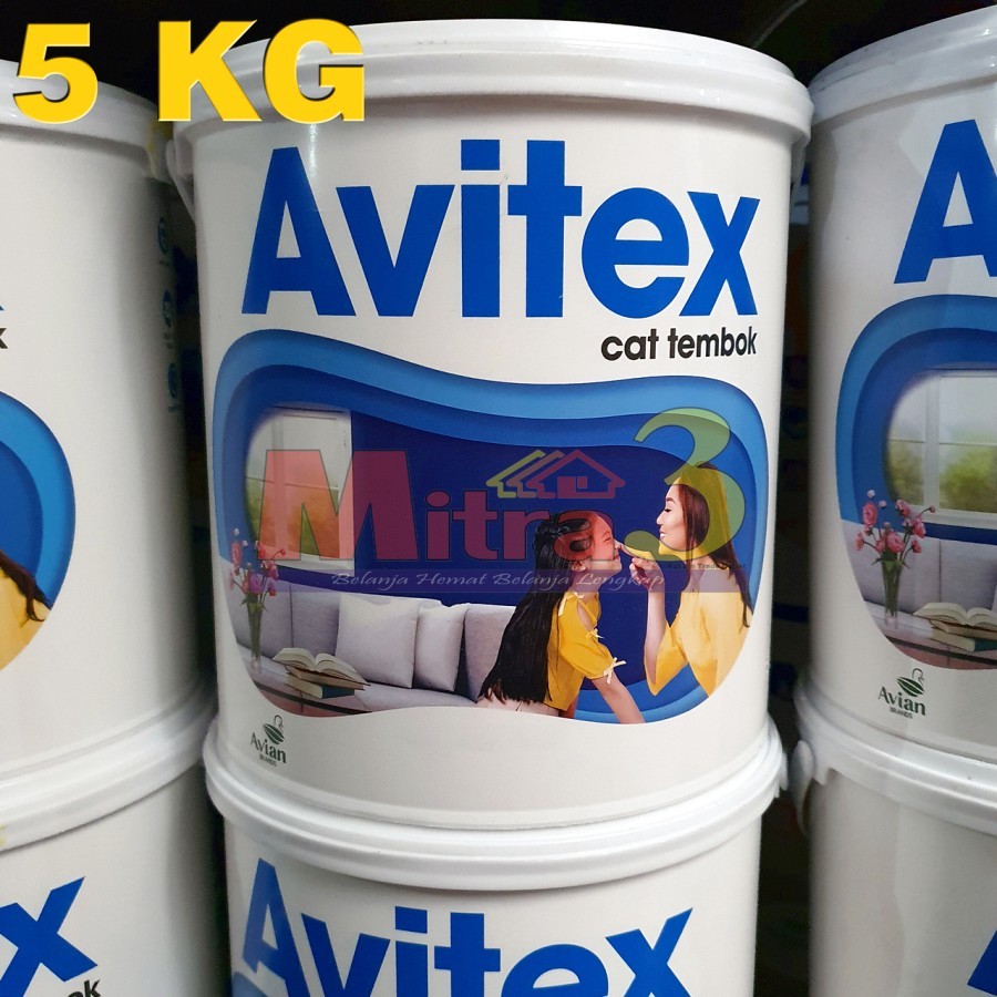 Jual Cat Tembok Interior AVITEX 5 kg Galon Avian Brands / Dinding Dalam ...