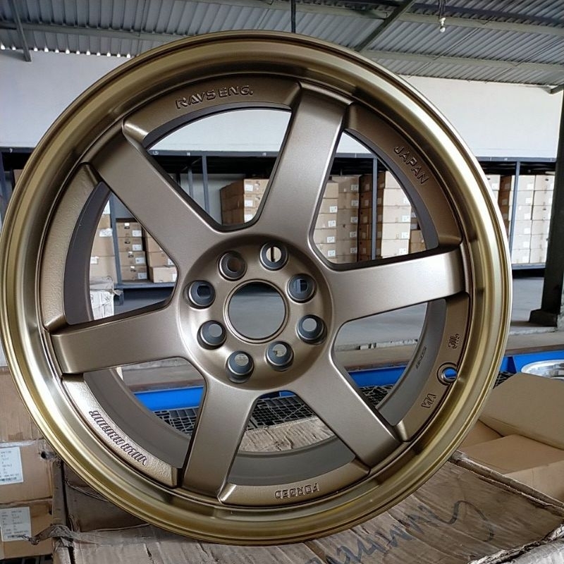 Jual Velg Mobil Volk Rays TE 37 Ring 17 lubang 8 R17 hole 8 Matt Bronze jual SATUAN BIJIAN spare ...
