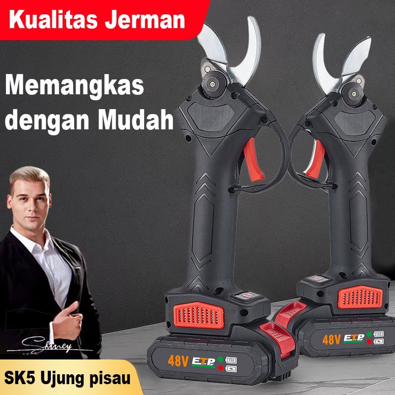 Jual 48V Gunting Dahan Listrik 2baterai Gunting Taman Elektrik Garden ...